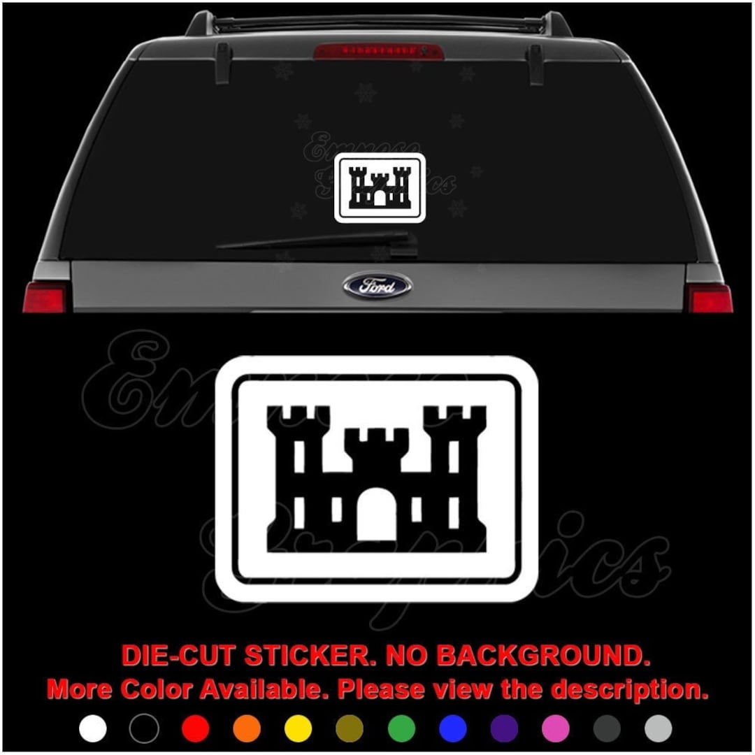 Army Corps of Engineers Decal Sticker for Car, Truck, Motorcycle ...