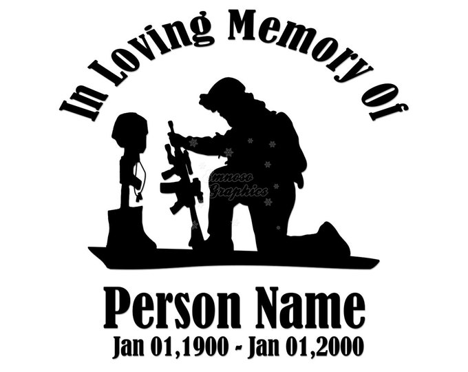 Custom in Loving Memory Memorial Butterflies Flying Die Cut Decal ...