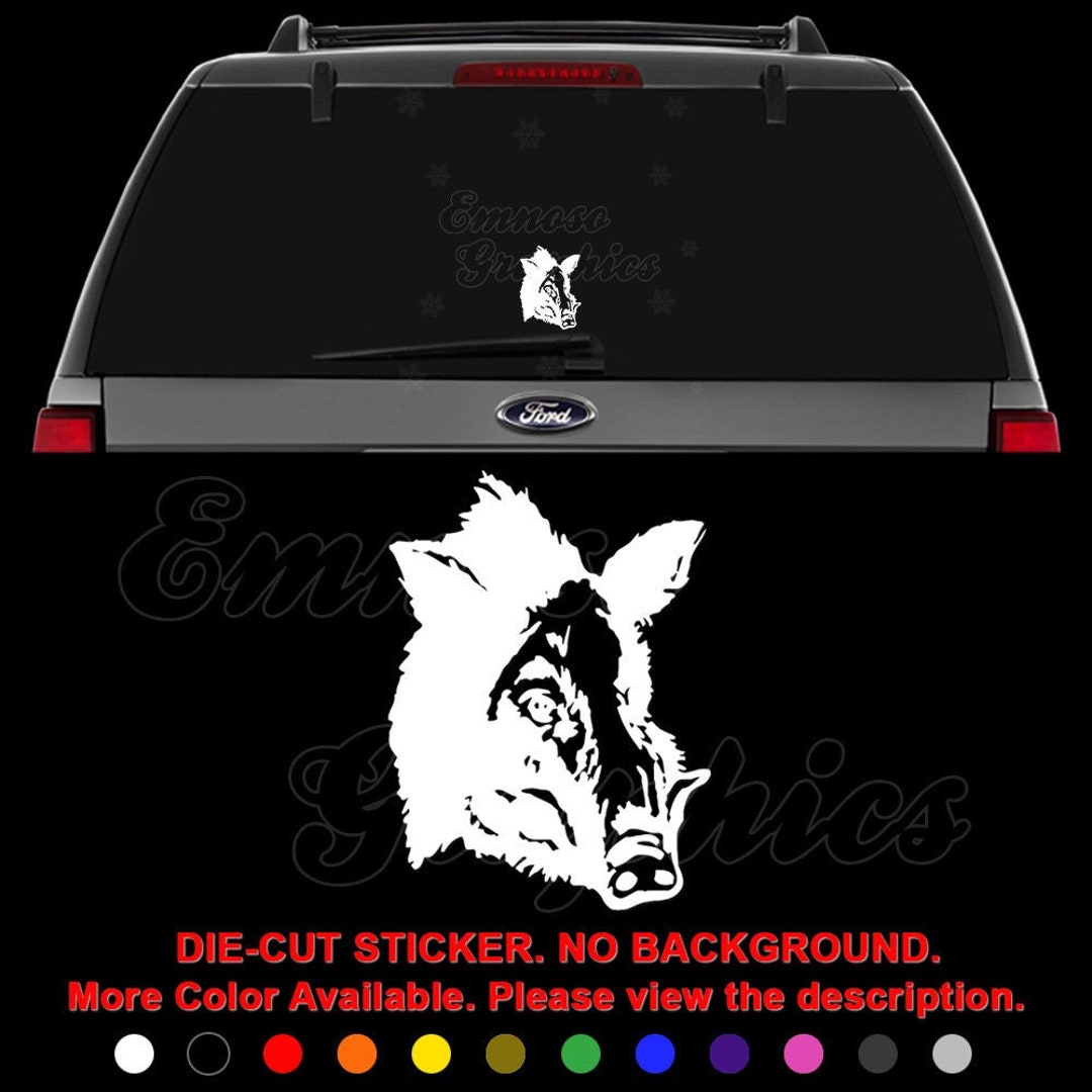 Wild Pig Boar Hog Decal Sticker for Car, Truck, Motorcycle, Windows ...
