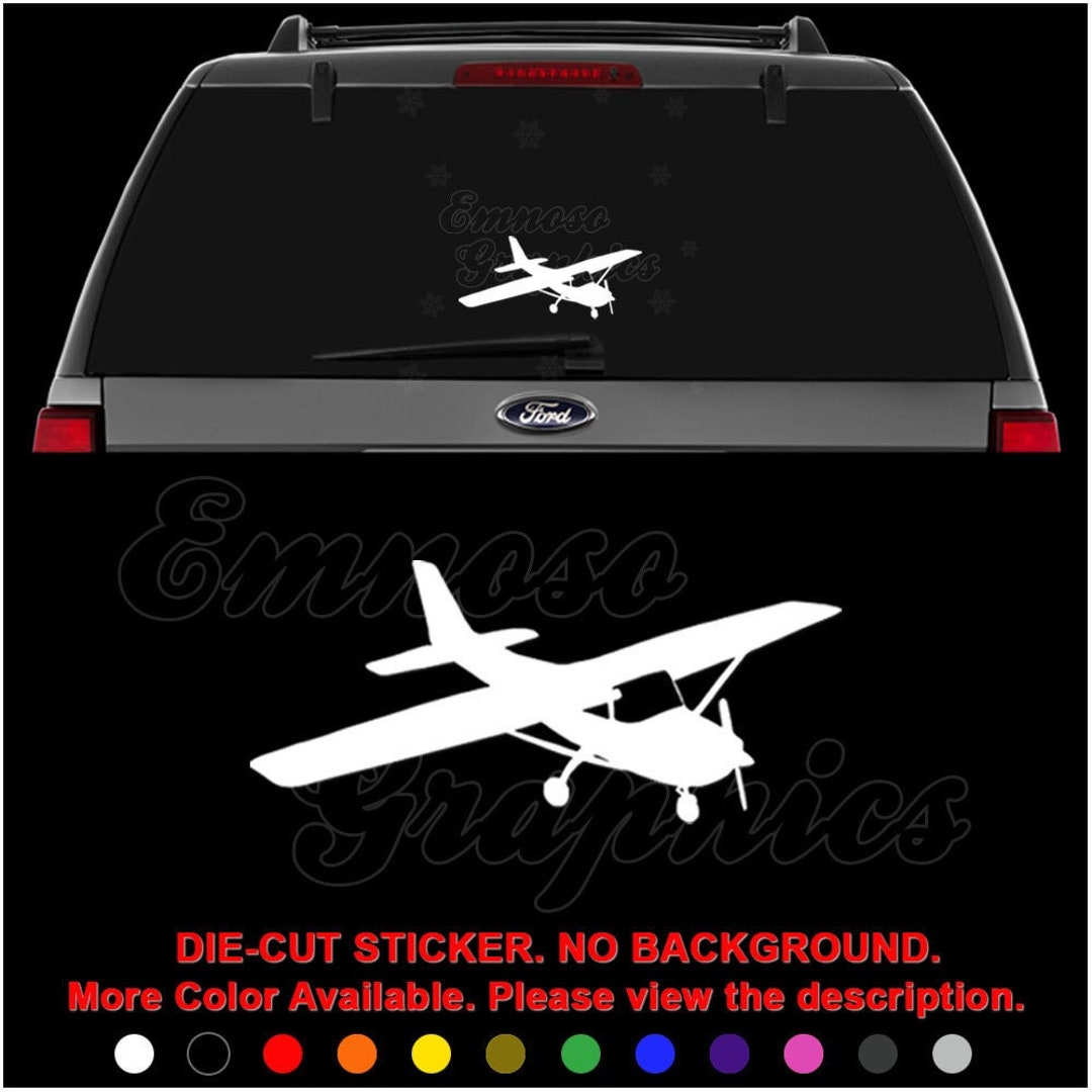 Cessna Plane Pilot Airplane Decal Sticker for Car, Truck, Motorcycle ...