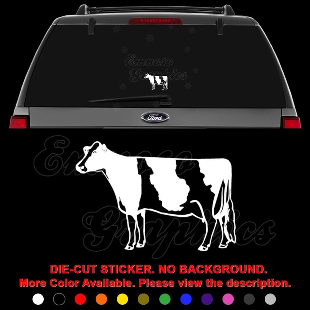 Dairy Cow Milk Farm Moo Farmer Decal Sticker for Car, Truck, Motorcycle ...