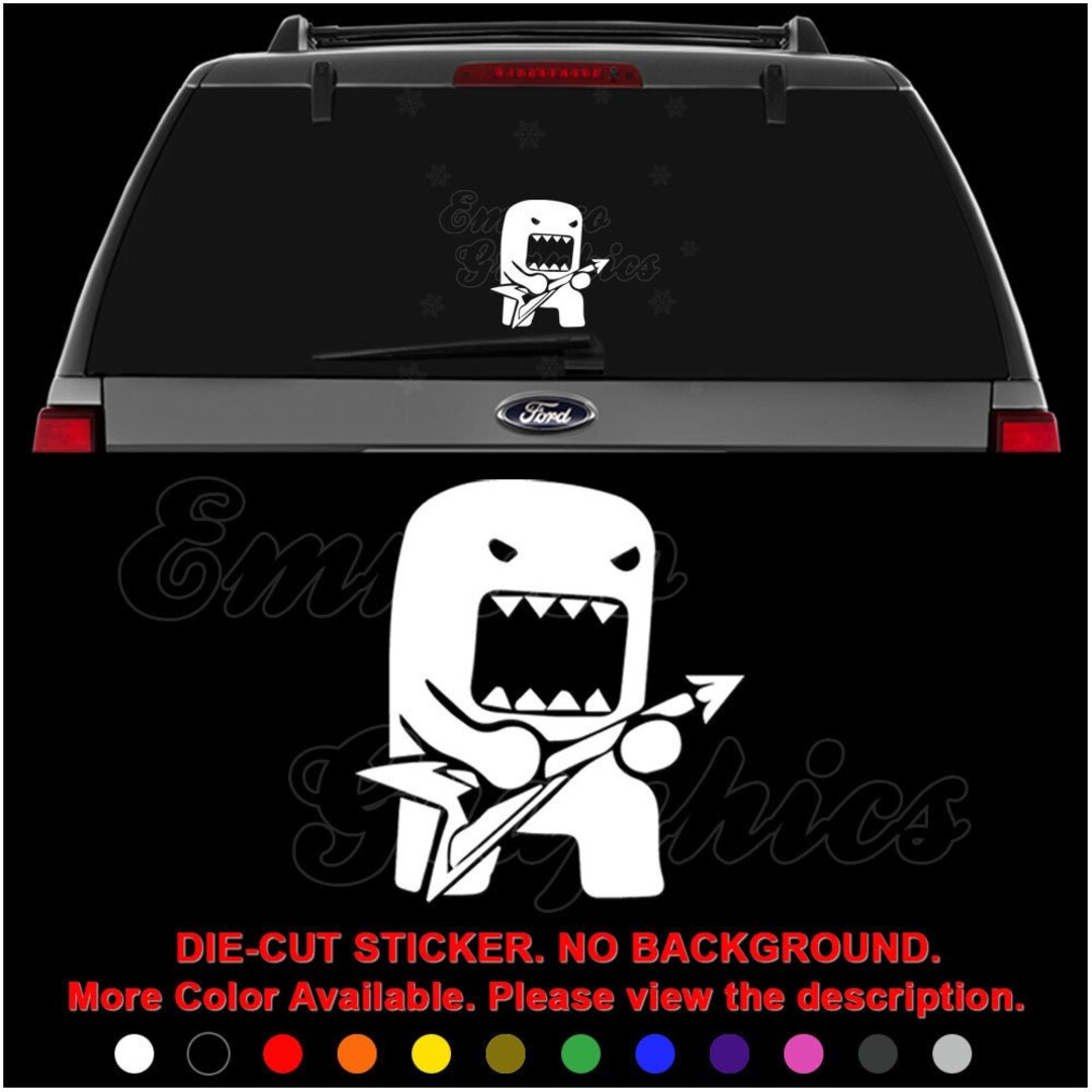 Domo Kun Rock Star JDM Japanese Motorsports Decal Sticker for Car ...