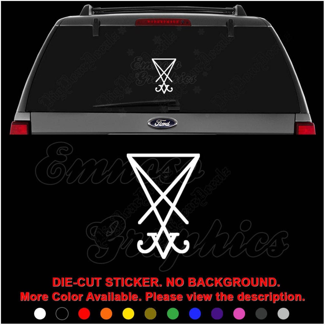 Sigil of Lucifer Seal of Satan Symbol Decal Sticker for Car, Truck ...