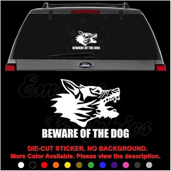 Warning Beware of the Dog Caution Decal Sticker for Car - Etsy