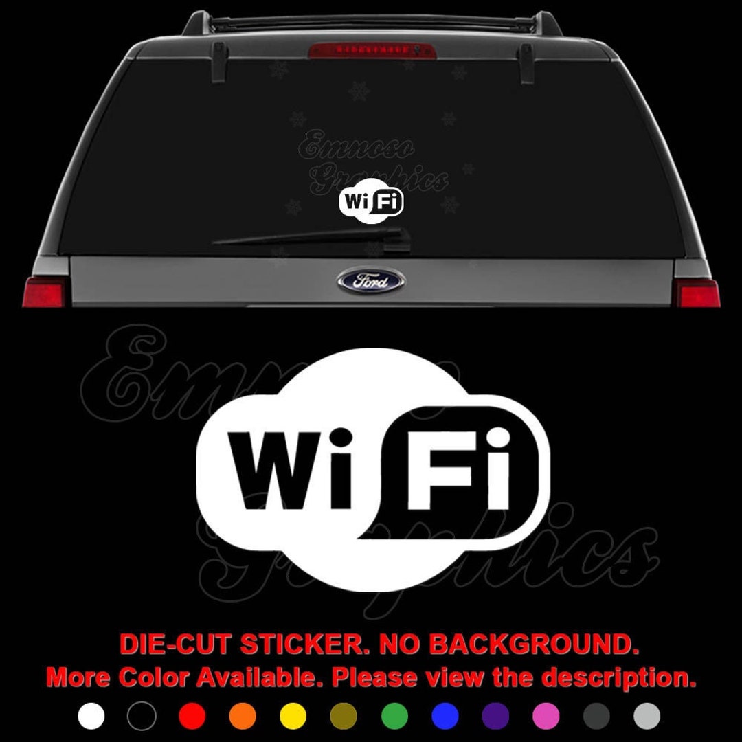 Wifi Internet Logo Hotspot Decal Sticker for Car, Truck, Motorcycle ...