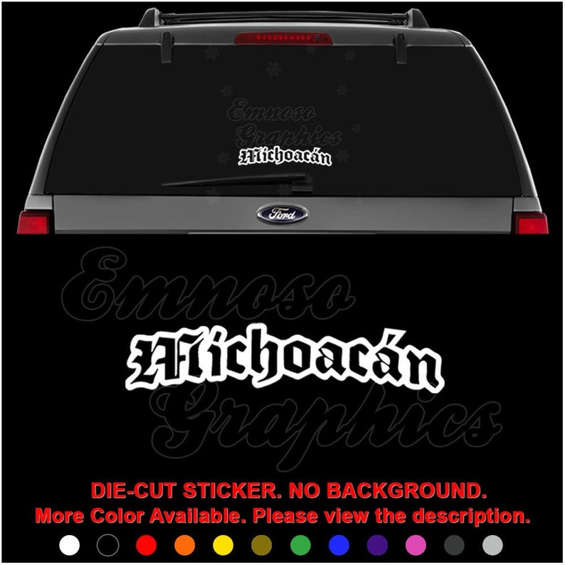 Michoacan Mexico State Decal Sticker for Car, Truck, Motorcycle ...