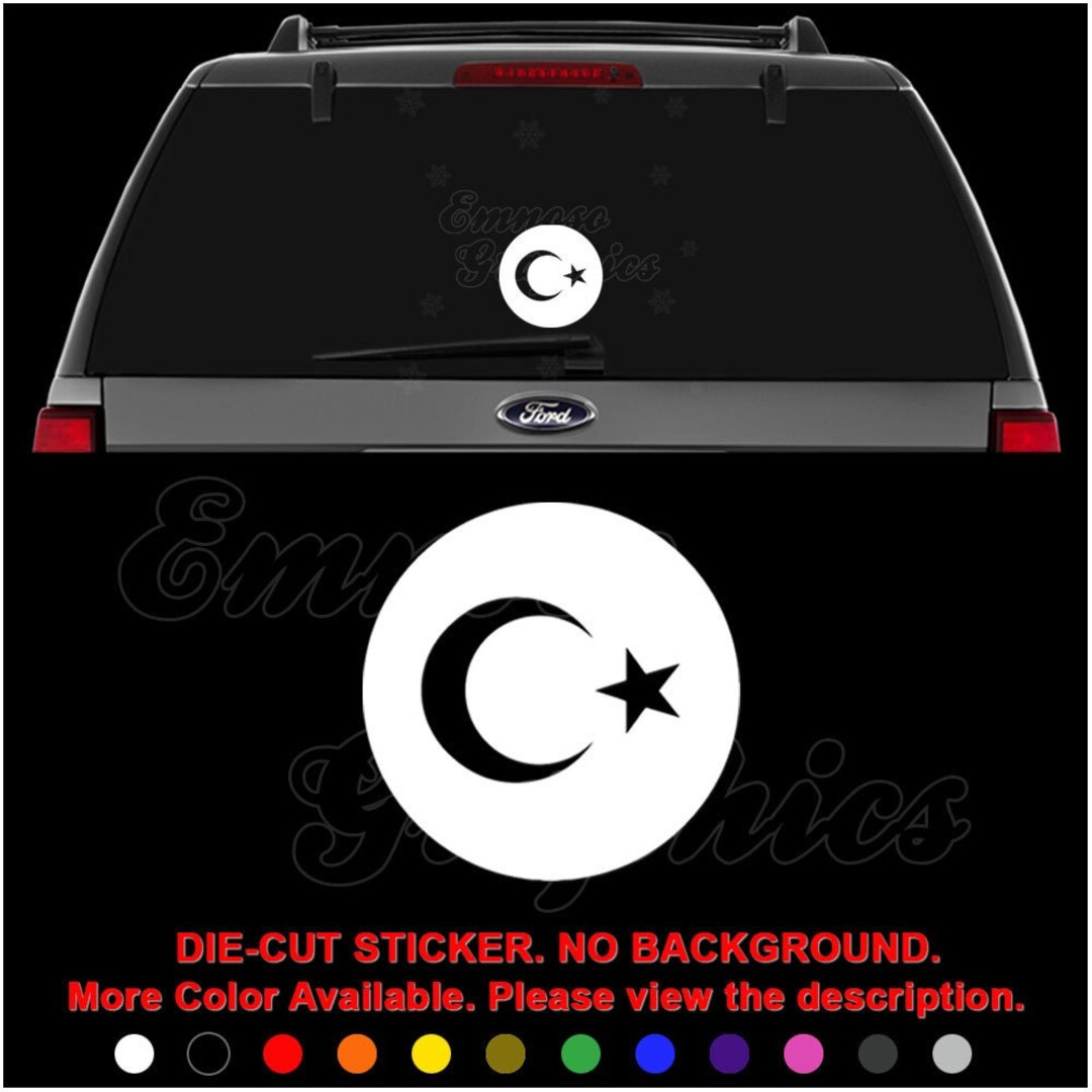 Turkish Flag Pride Turkey Coutry Decal Sticker for Car, Truck ...