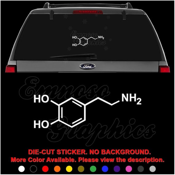 Dopamine Molecule Science Chemical Drug Decal Sticker for Car - Etsy