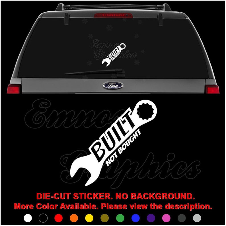 Built Not Bought JDM Japanese Motorsports Decal Sticker for - Etsy