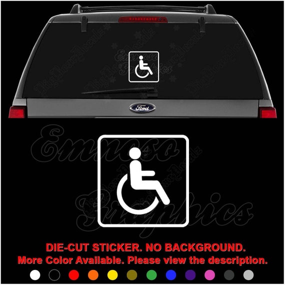 Handicap Wheelchair Disabled Symbol Decal Sticker for Car - Etsy