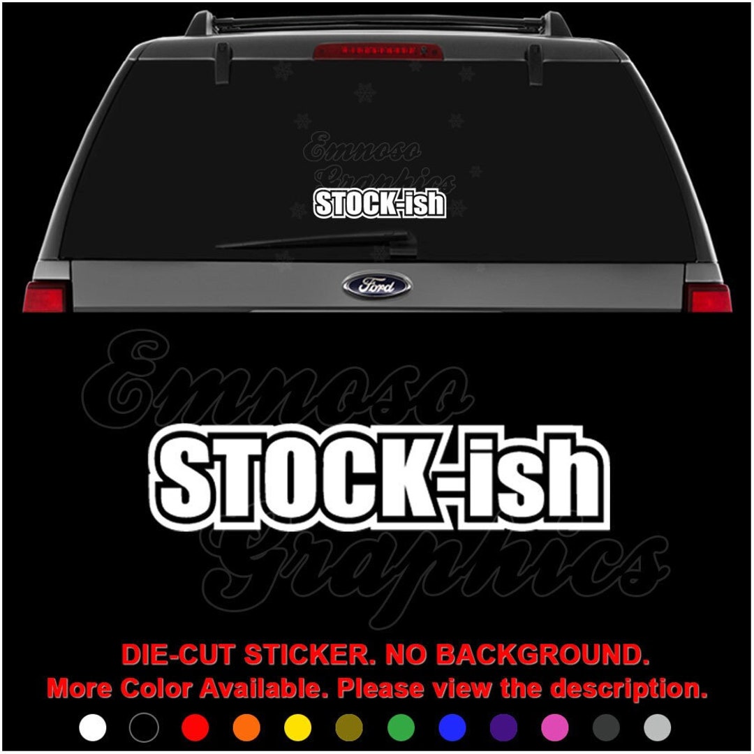 Stockish Stock Parts JDM Japanese Domestic Market Decal Sticker for Car ...