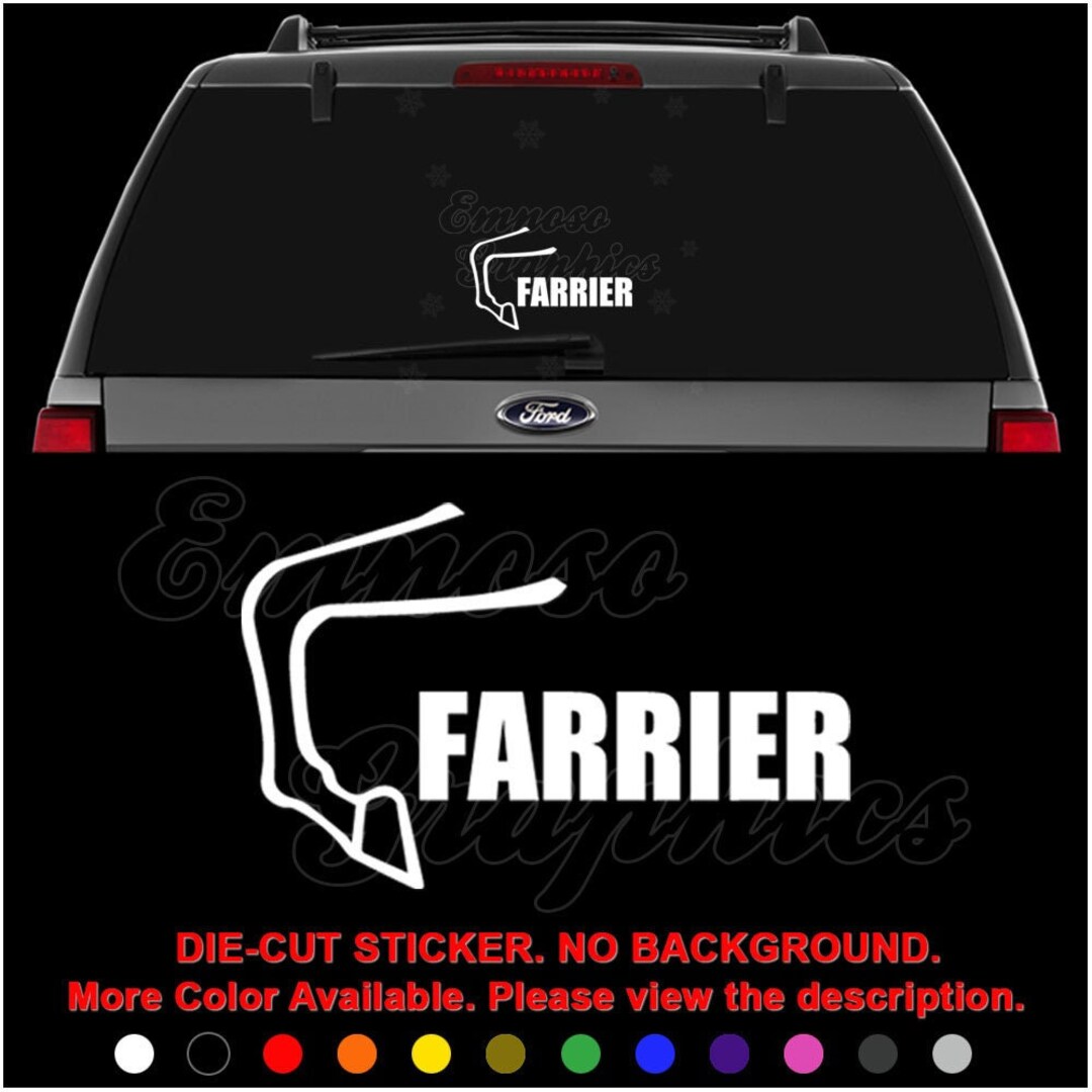 Farrier Horse Hoof Care Horseshoe Decal Sticker for Car, Truck ...
