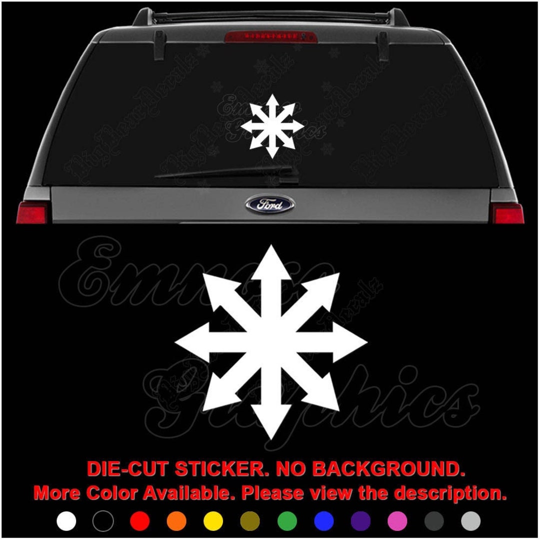 Chaos Star Arrows Decal Sticker for Car, Truck, Motorcycle, Windows ...
