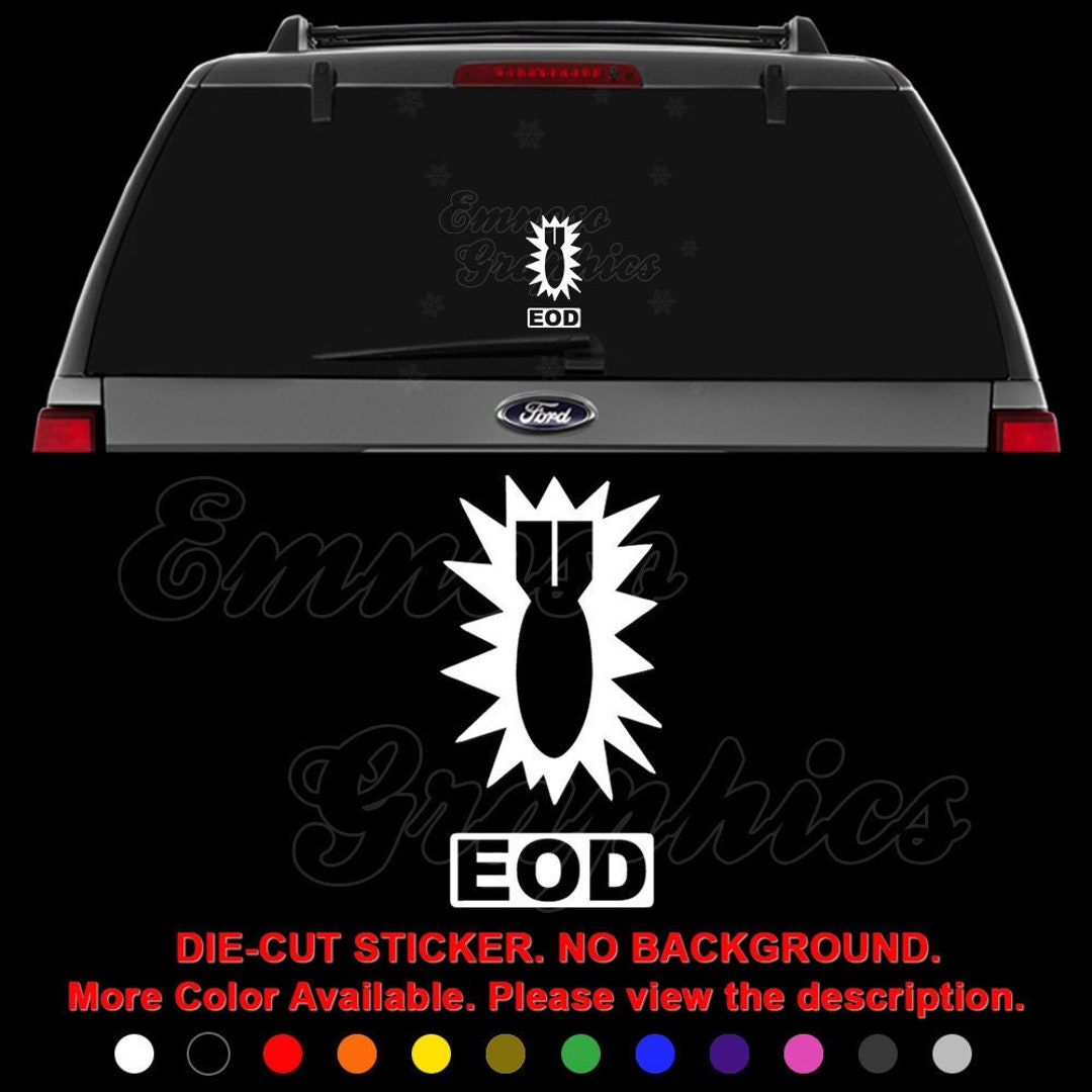 EOD Explosive Ordnance Disposal Decal Sticker for Car, Truck ...