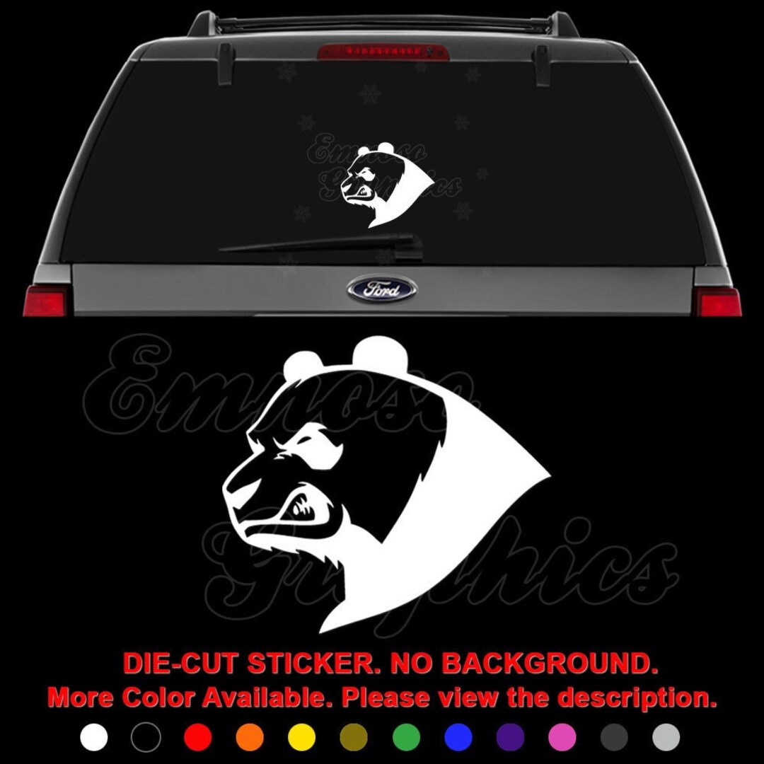 Angry Mad Panda Bear Decal Sticker for Car, Truck, Motorcycle, Windows ...