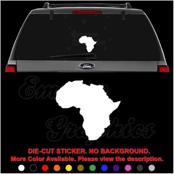 Africa Continent Map Geography Decal Sticker for Car Truck - Etsy