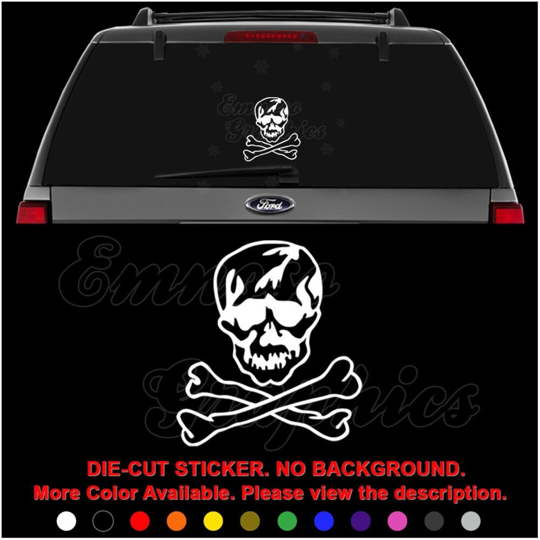 F-14 Tomcat Jolly Roger Pirate Decal Sticker for Car, Truck, Motorcycle ...