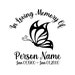 Custom in Loving Memory Memorial Butterflies Flying Die Cut Decal ...