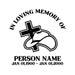 Custom in Loving Memory Memorial Christian Cross Cowboy Die Cut Decal ...