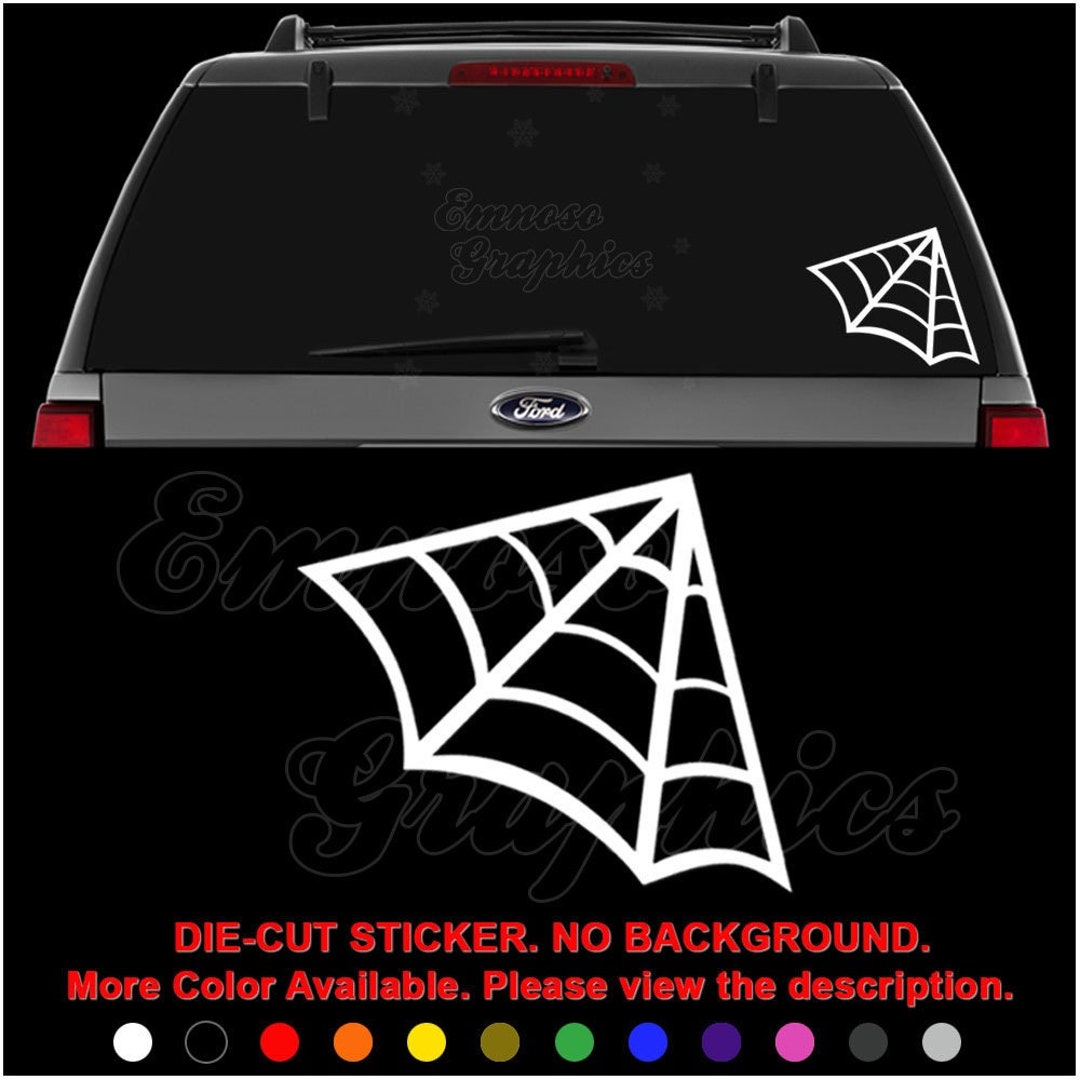 Spider Web Cobweb Halloween Decal Sticker for Car Truck - Etsy