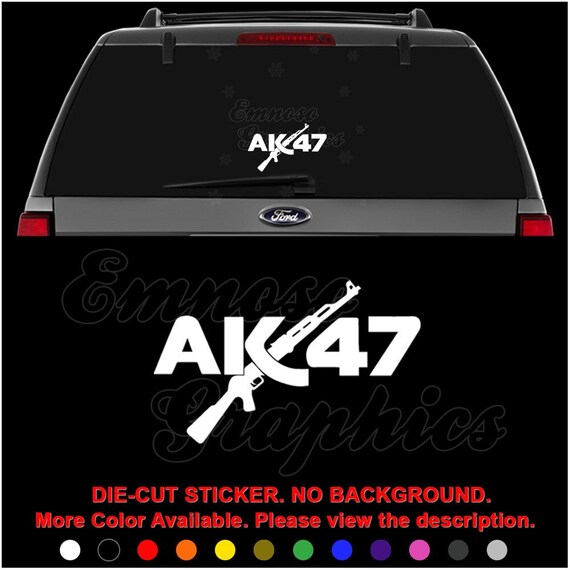 AK-47 Assault Rifle AK47 Gun Russian Decal Sticker for Car - Etsy