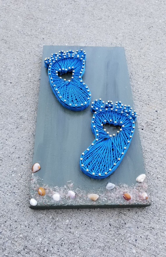 Baby Feet String Art Feet String Art Baby Shower Gift - Etsy