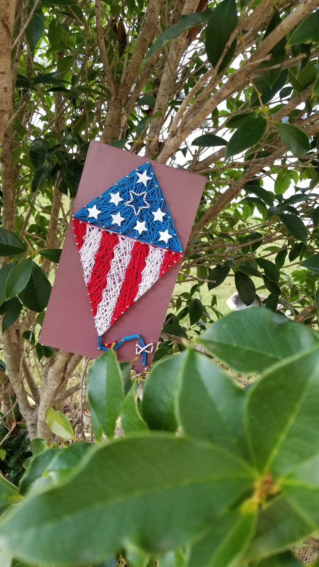 USA Flag Kite String Art, Fiber Art, Kite String Art - Etsy