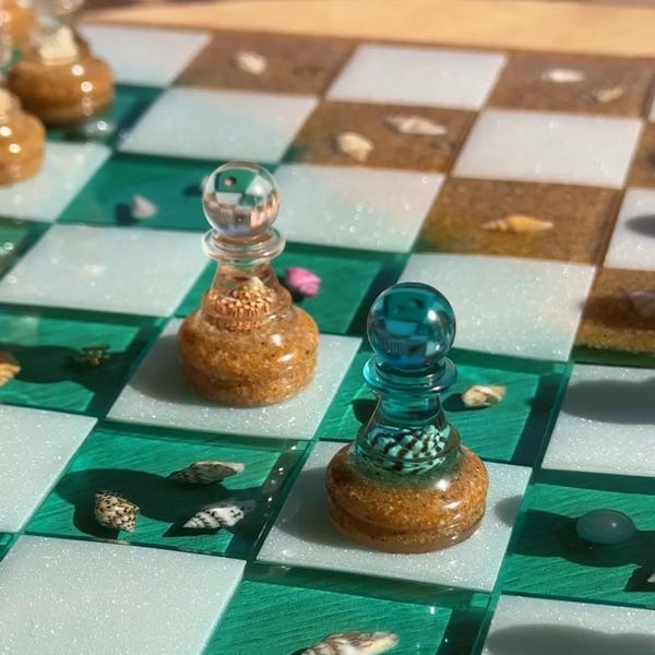 Resin Chess Set - Etsy