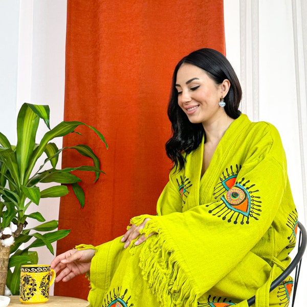 Green Evil Eye Robe - Etsy