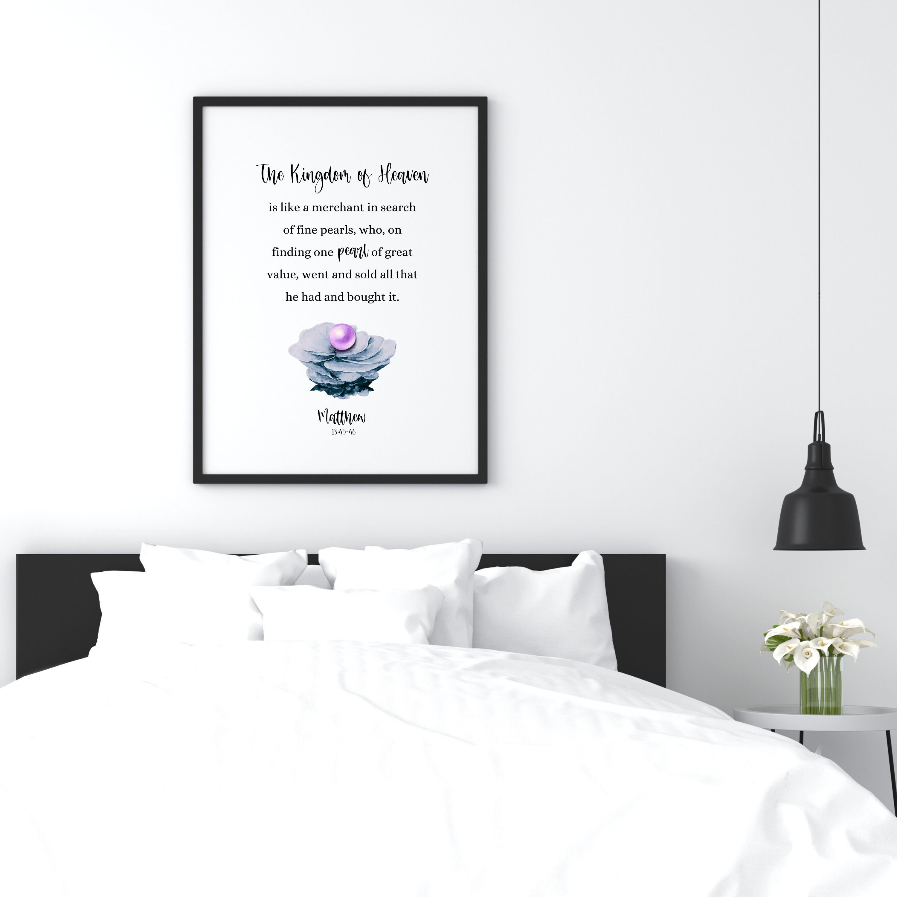 Bible Verse Wall Art, Bible Verse Prints, Scripture Wall Art, Coral ...