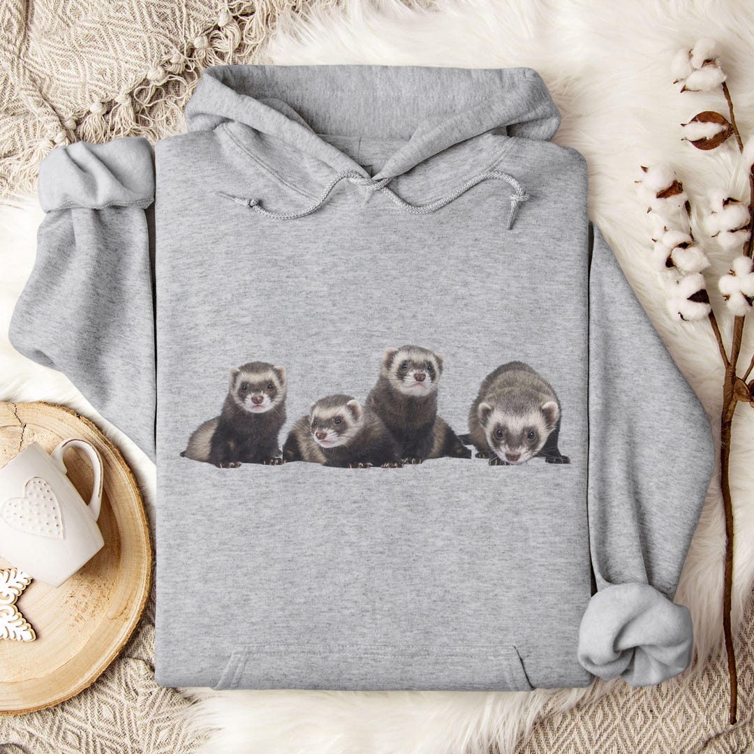 Ferrets Hoodie Ferret Hooded Sweatshirt Ferret Gifts Ferret Mom Ferret ...