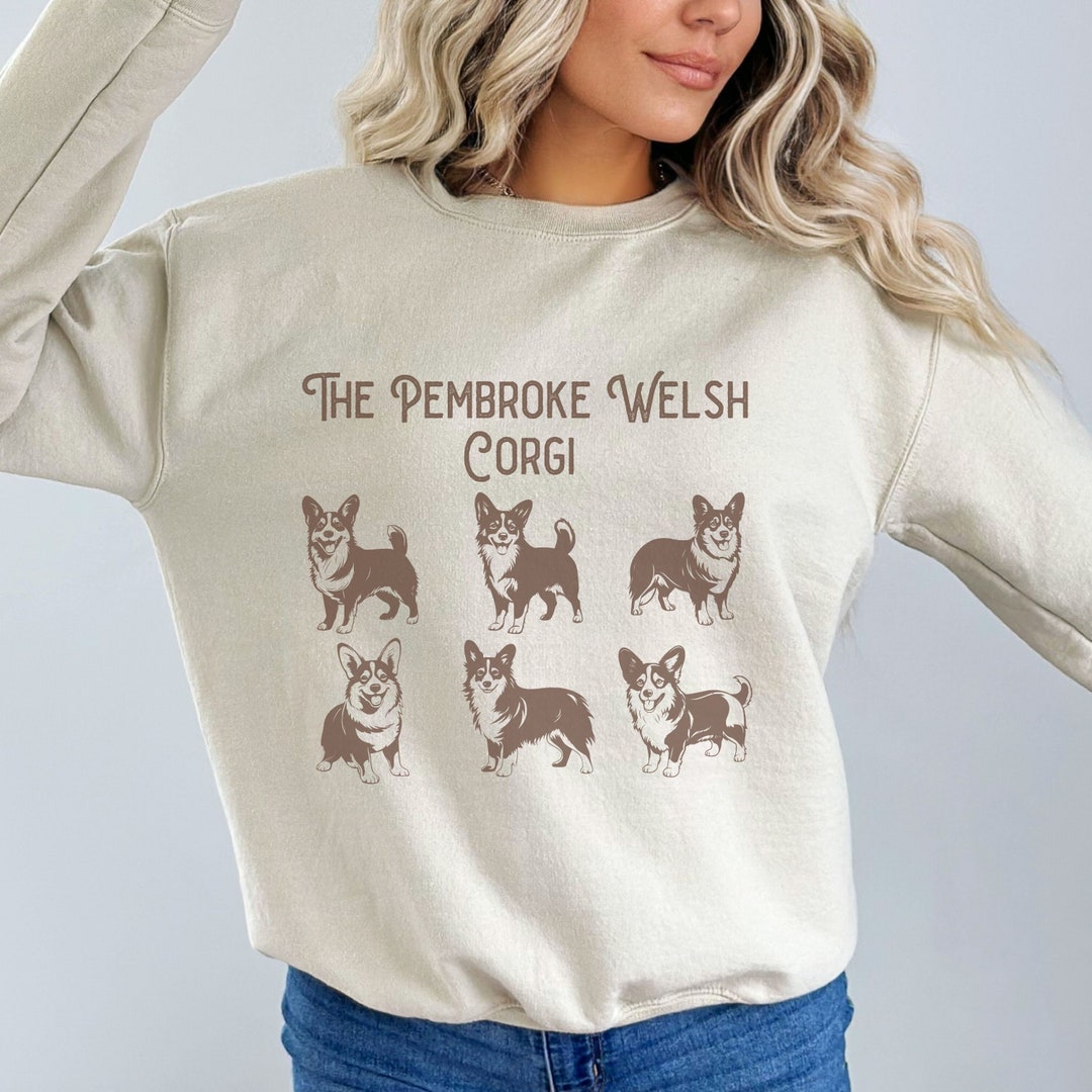 Pembroke Welsh Corgi Sweatshirt Corgi Sweater Corgi Gifts Corgi Mom ...