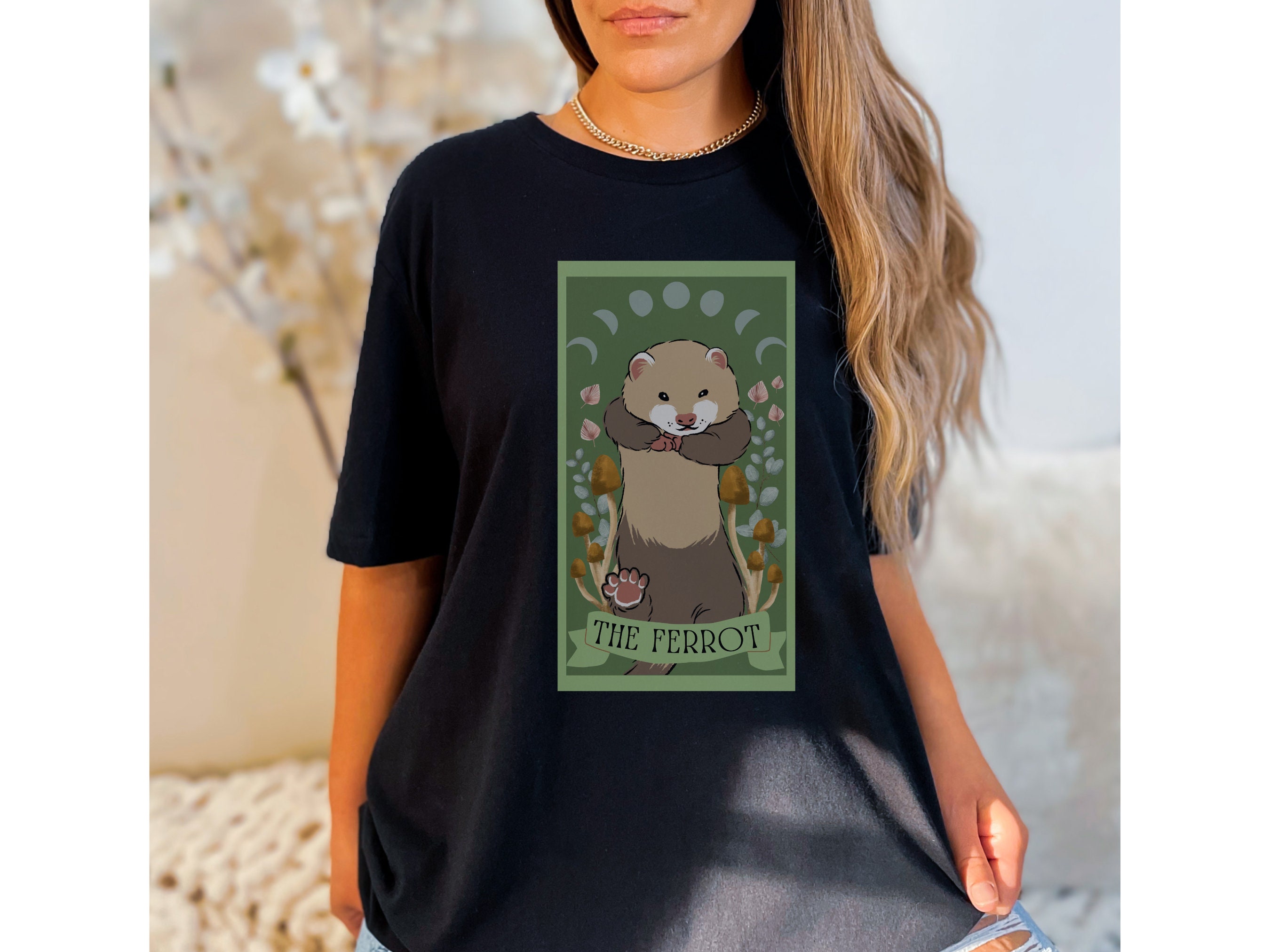 Ferret Shirt Ferret Gifts Ferret Clothes Cottagecore Shirt Cottage Core ...