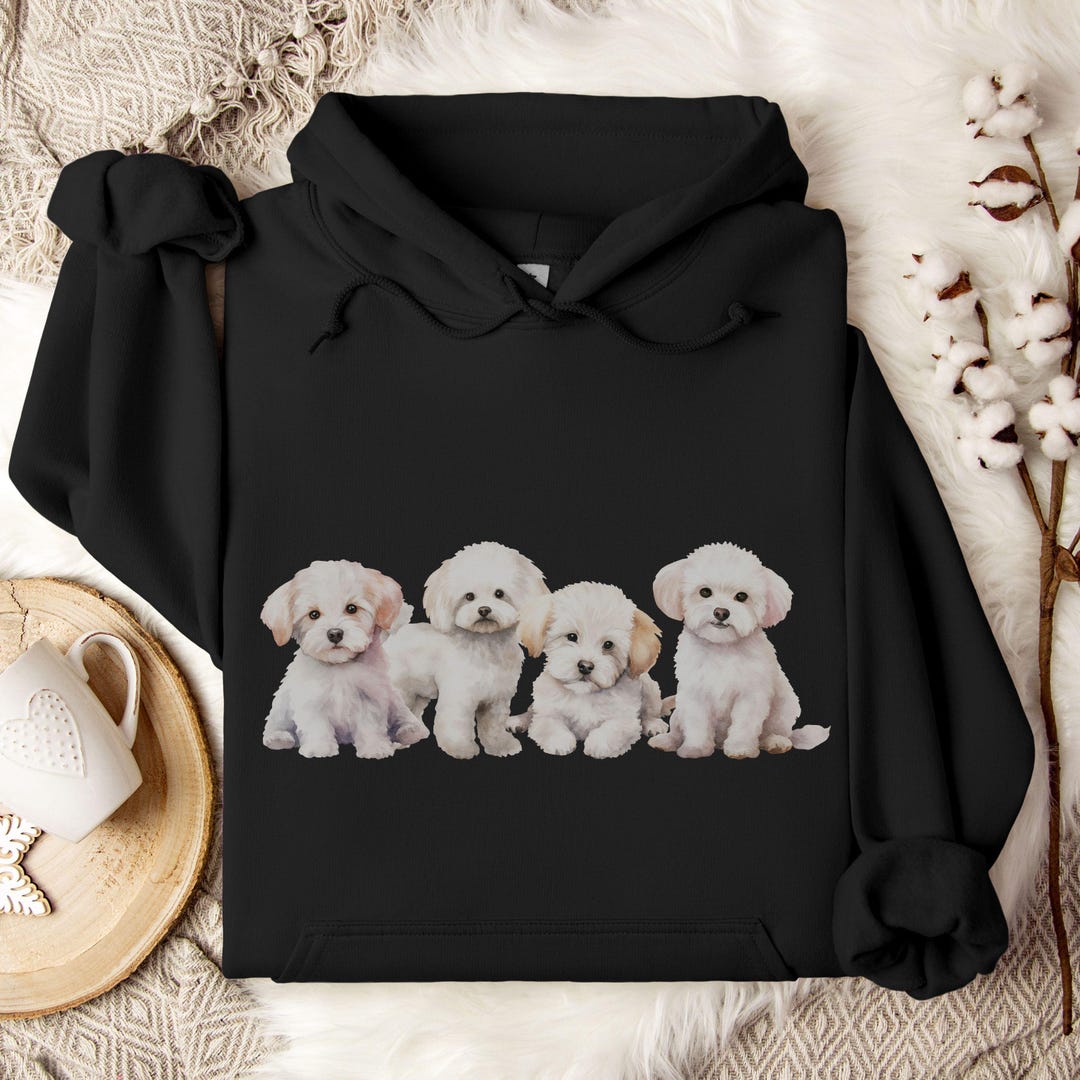 Bichon Frise Hoodie Bichon Frise Gifts Bichon Frise Hooded Sweatshirt ...