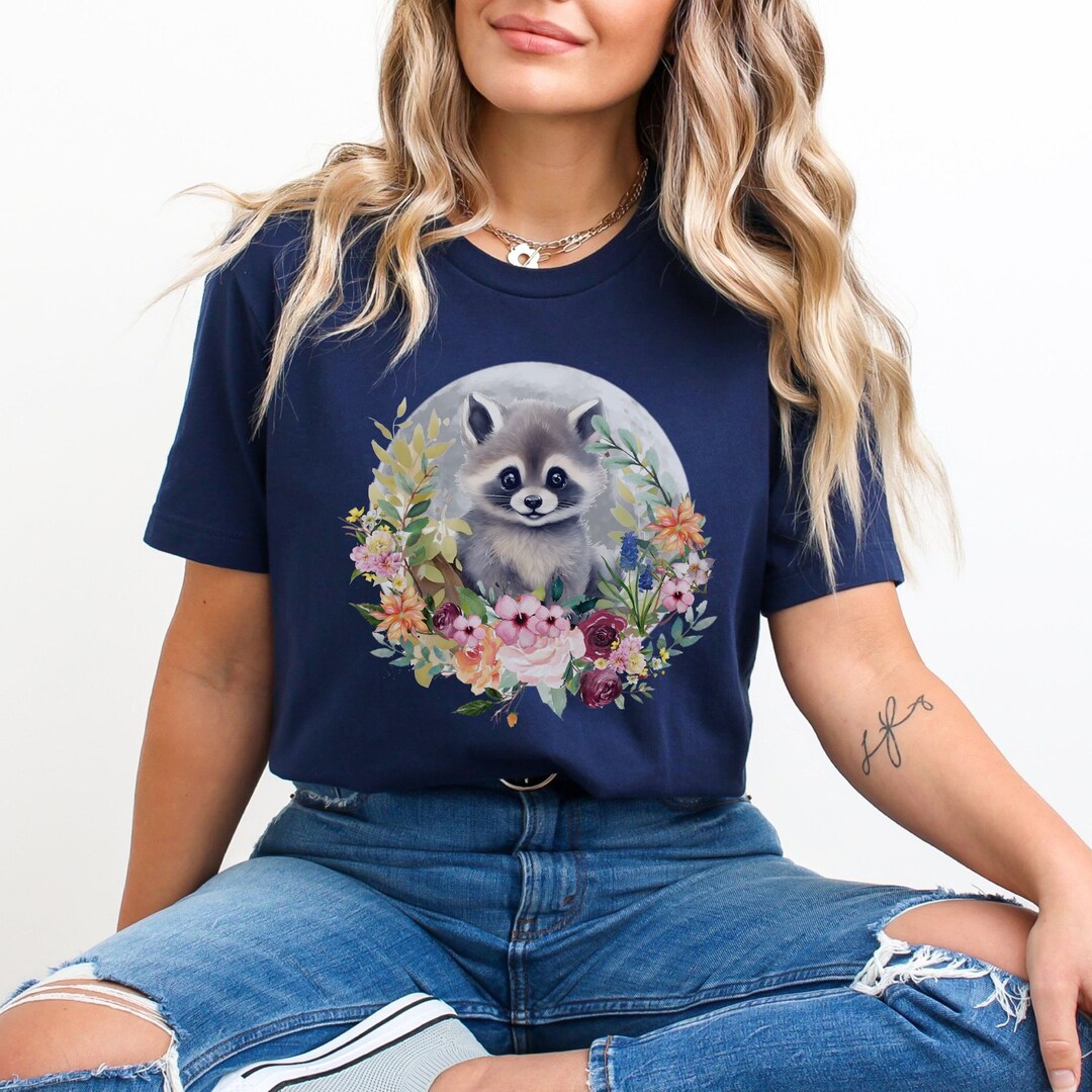 Raccoon Shirt Raccoon Gifts Racoon Shirt Cottage Core Shirt Kawaii ...