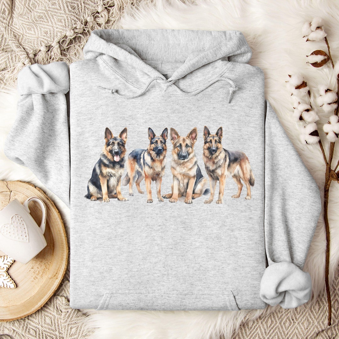 German Shepherd Hoodie German Shepherd Gifts German Shepherd Hooded Sweatshirt GSD Hoodie GSD ...