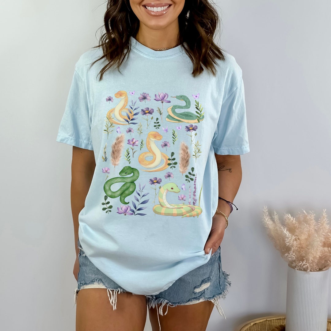 Snake Shirt Snakes Shirt Snake Charmer Shirt Snake Lover Tshirt Floral ...