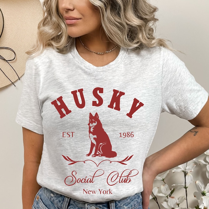 Personalized Siberian Husky Social Club Shirt Husky T Shirt Husky Gifts ...