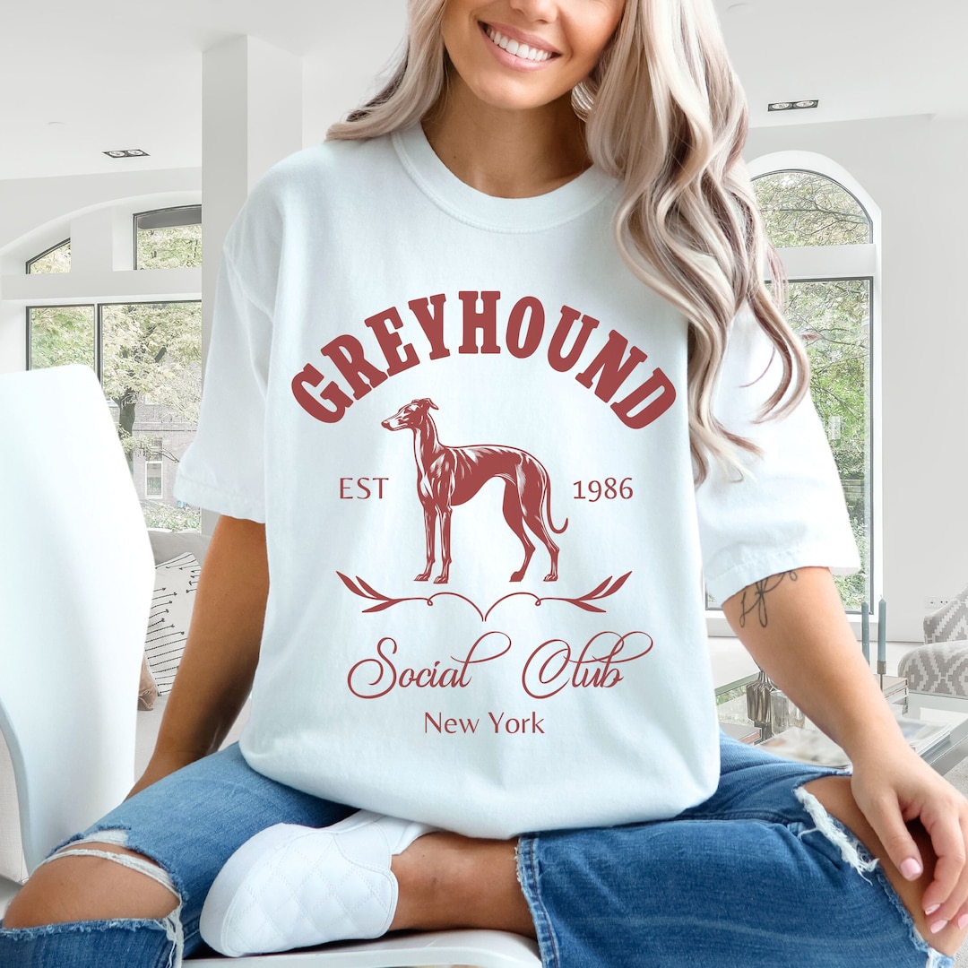 Personalized Greyhound Social Club Shirt Greyhound T Shirt Greyhound ...