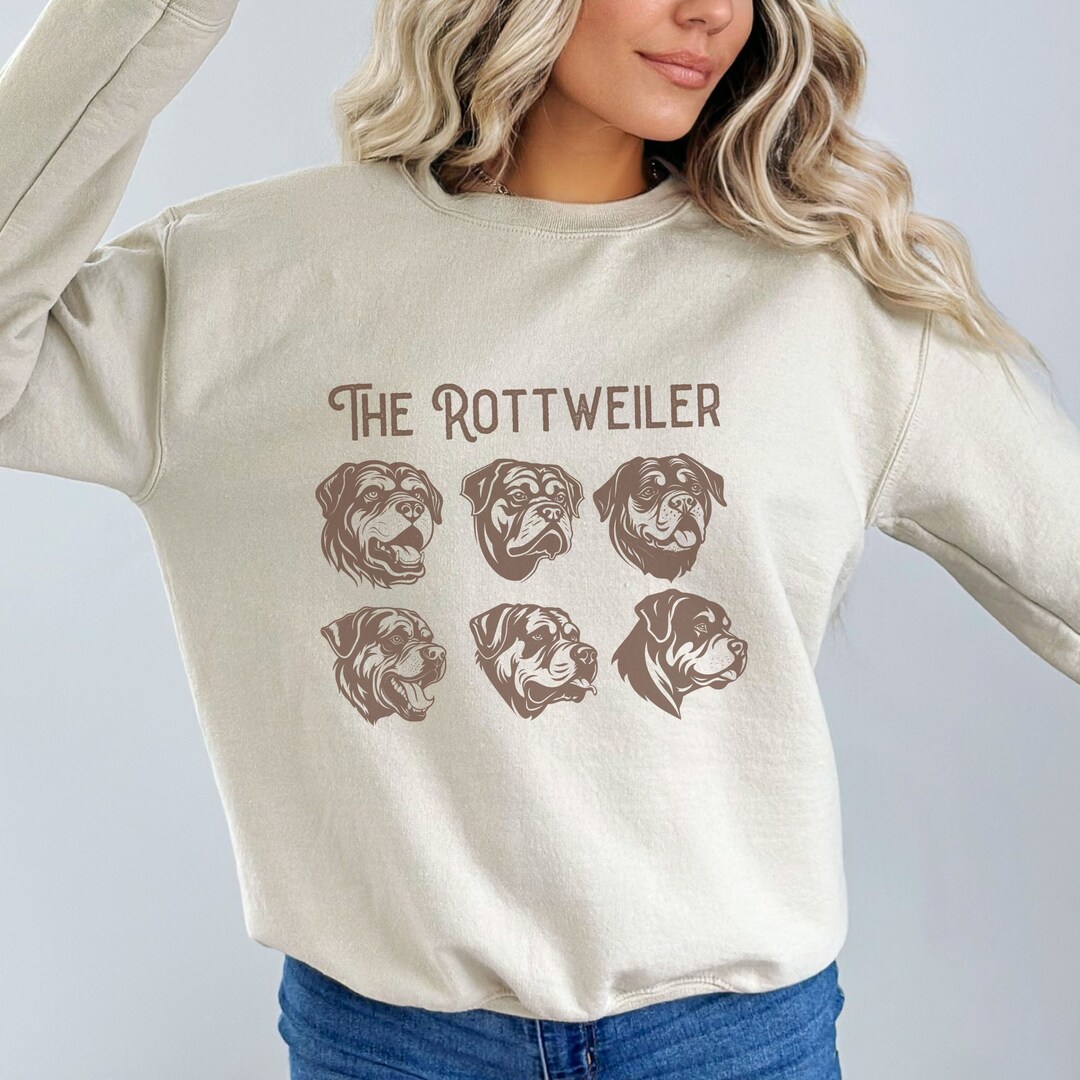 Rottweiler Sweatshirt Rottweiler Sweater Rottweiler Gifts Rottweiler ...