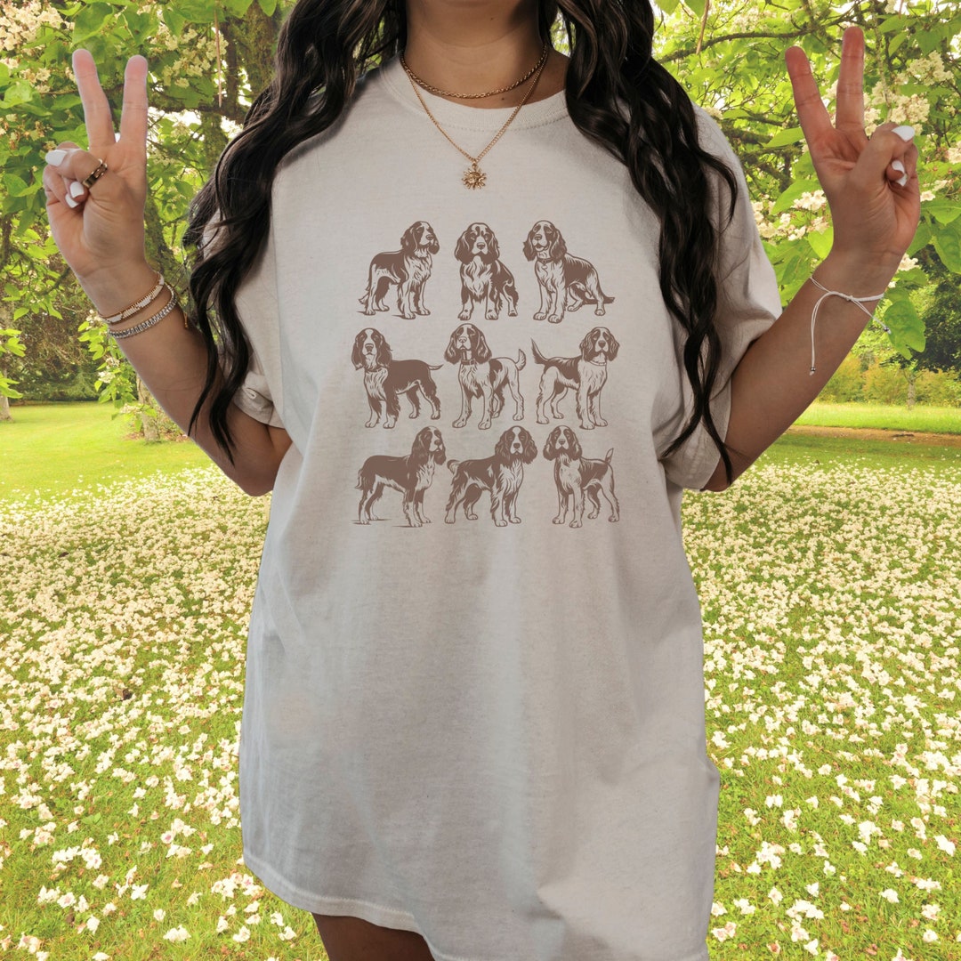 English Springer Spaniel Shirt Springer Spaniel T-shirt Vintage ...