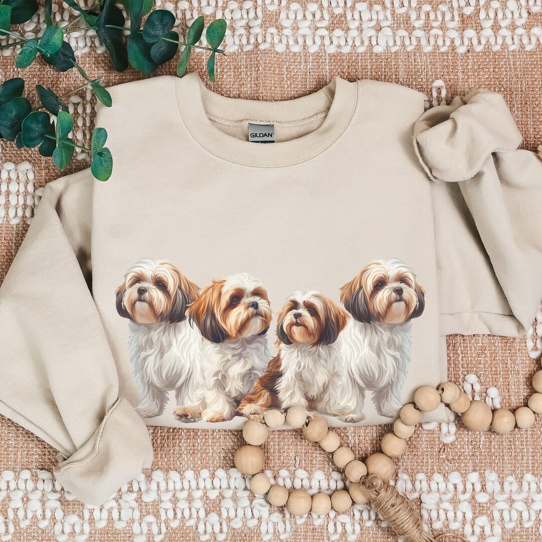 Shih Tzu Sweatshirt Shih Tzu Gifts Shih Tzu Dog Mom Shih Tzu Sweater ...
