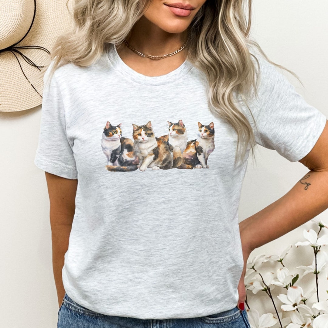 Calico Cat Shirt Calico Cat Gifts Cat Themed Gifts Calico Cat Tshirt ...