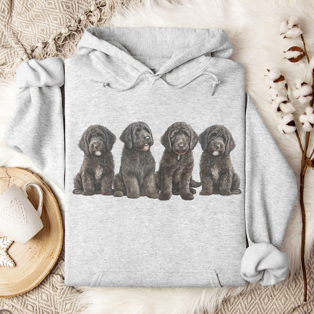 Black Labradoodle Hoodie Black Labradoodle Gifts Labradoodle Dog Hooded ...