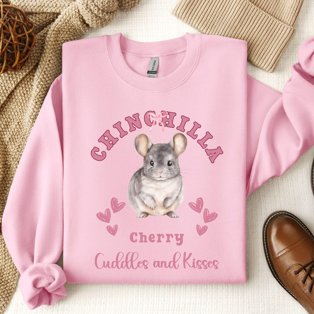 Personalized Chinchilla Sweatshirt Chinchilla Valentine's Day Gifts ...