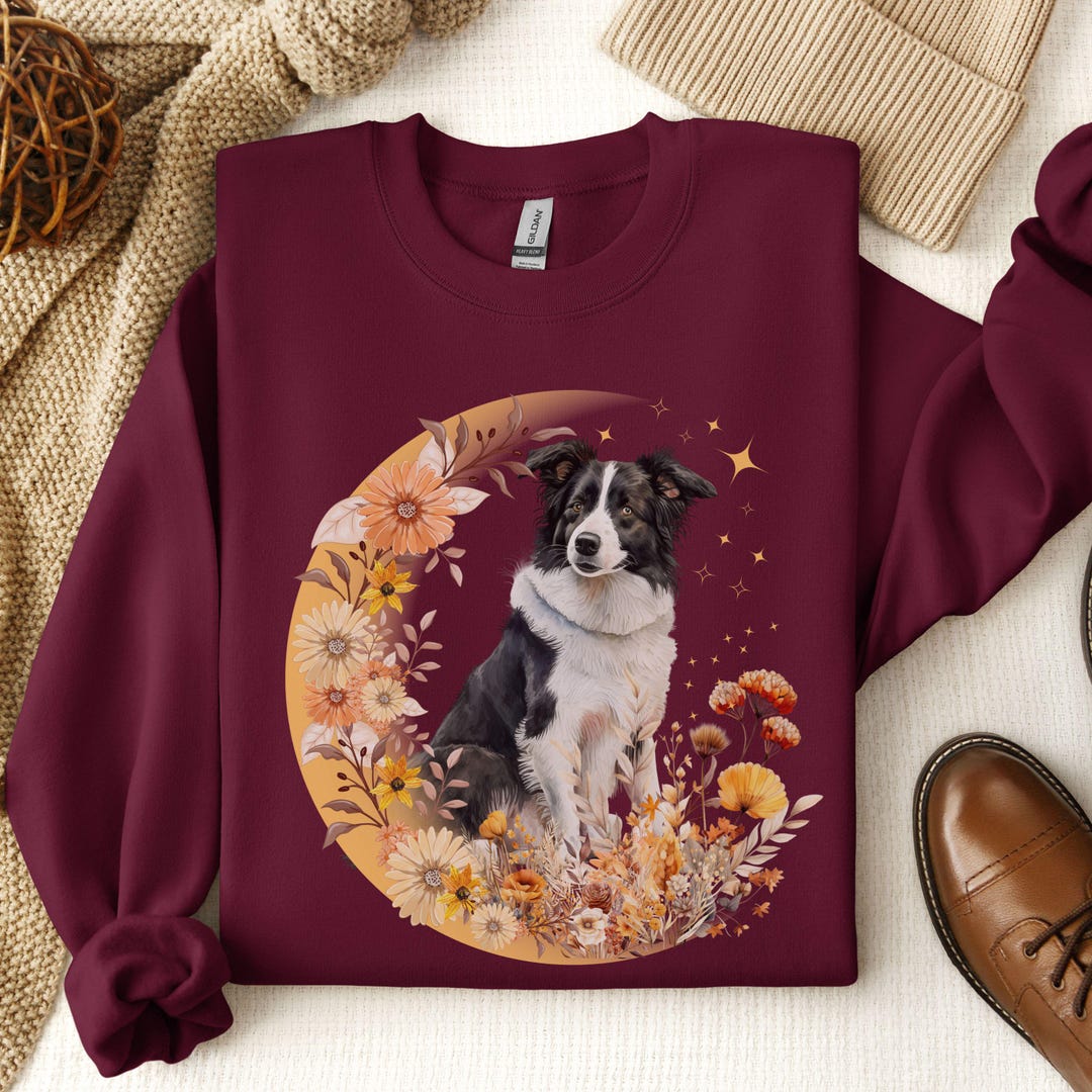 Border Collie Sweater Bordercollie Mom Sweatshirt Crewneck Border ...