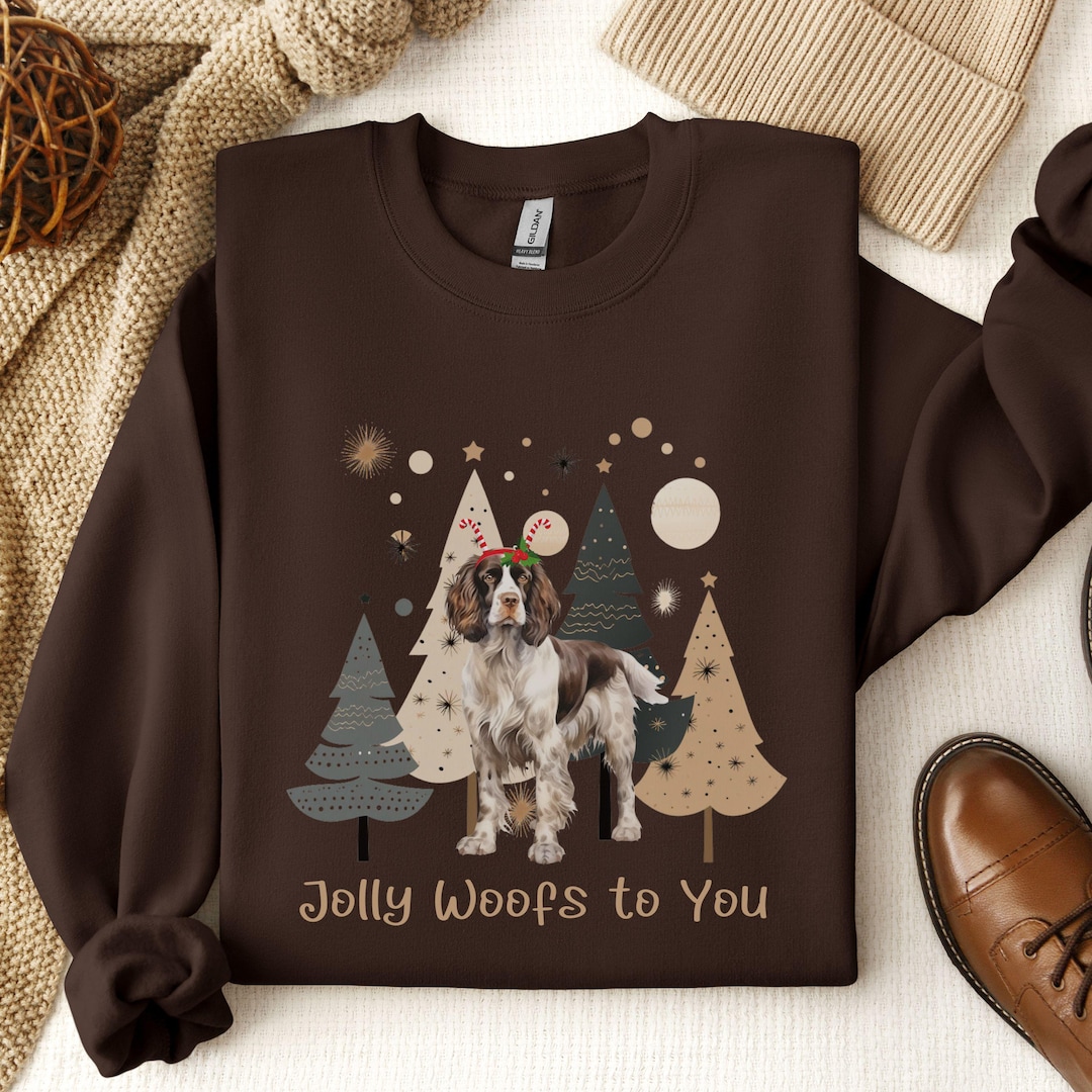 English Springer Spaniel Christmas Sweatshirt Springer Spaniel ...