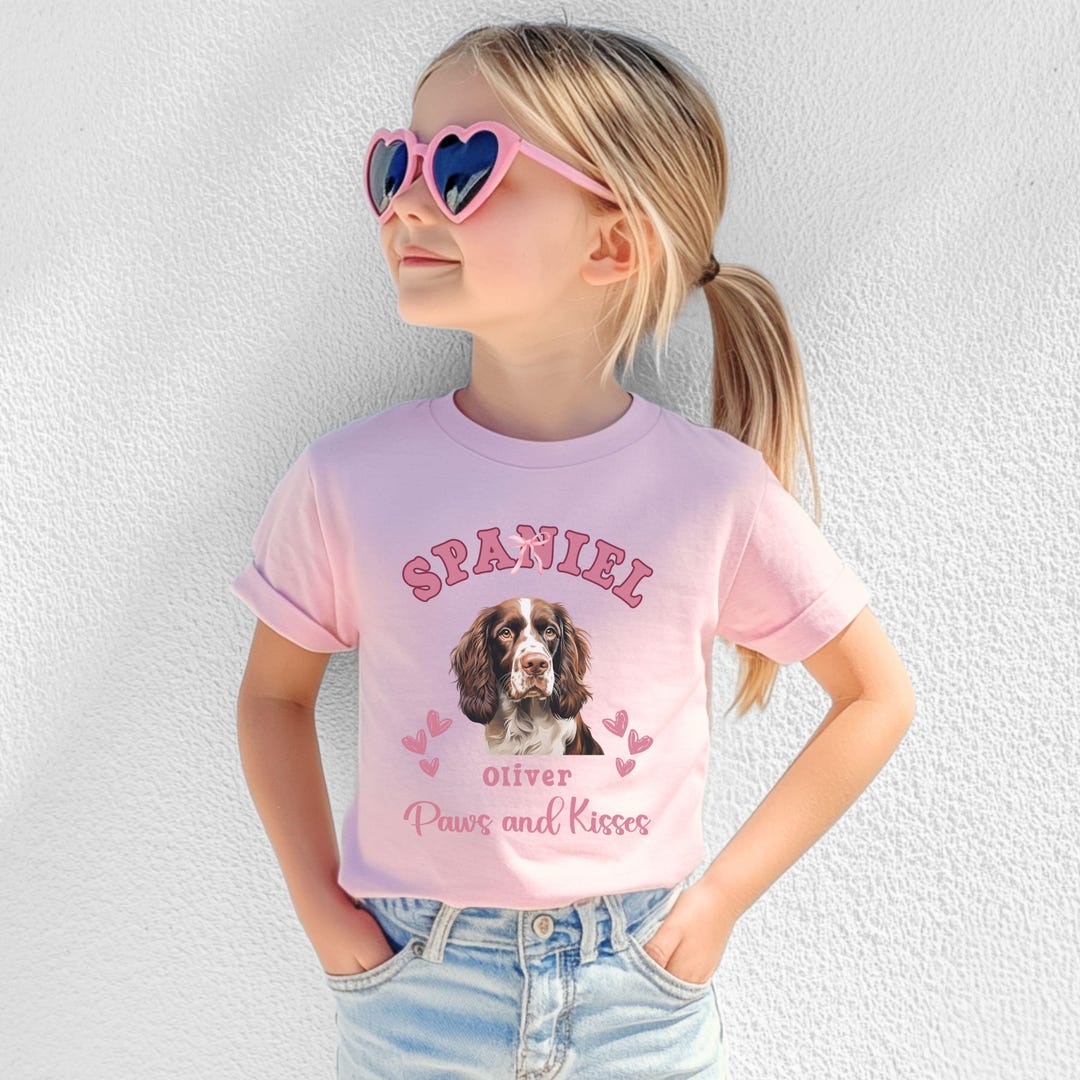 Personalized KIDS English Springer Spaniel Tshirt Youth English ...