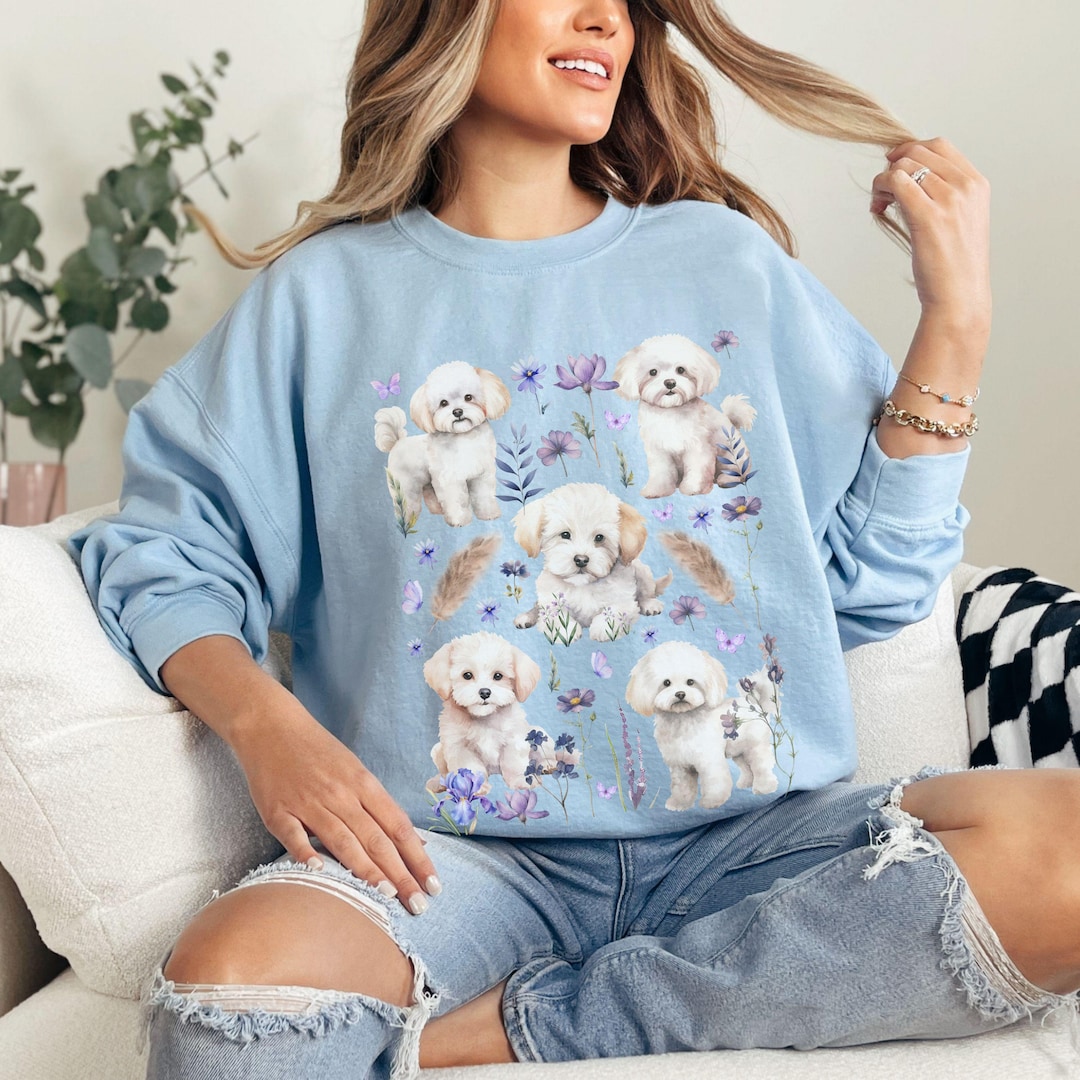 Bichon Frise Sweatshirt Bichon Frise Gifts Bichon Frise Sweater ...