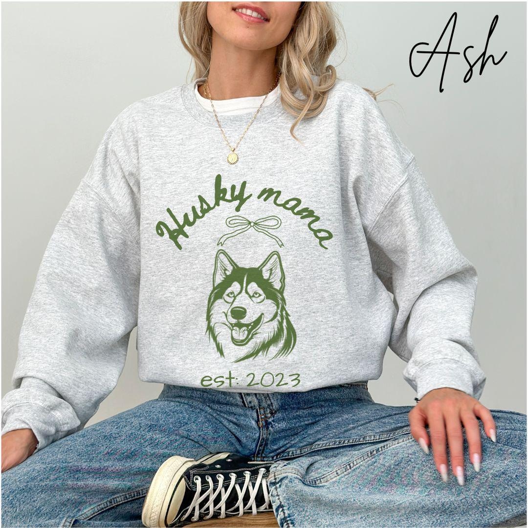 Custom Siberian Husky Sweatshirt Husky Sweater Husky Mom Husky Gifts ...